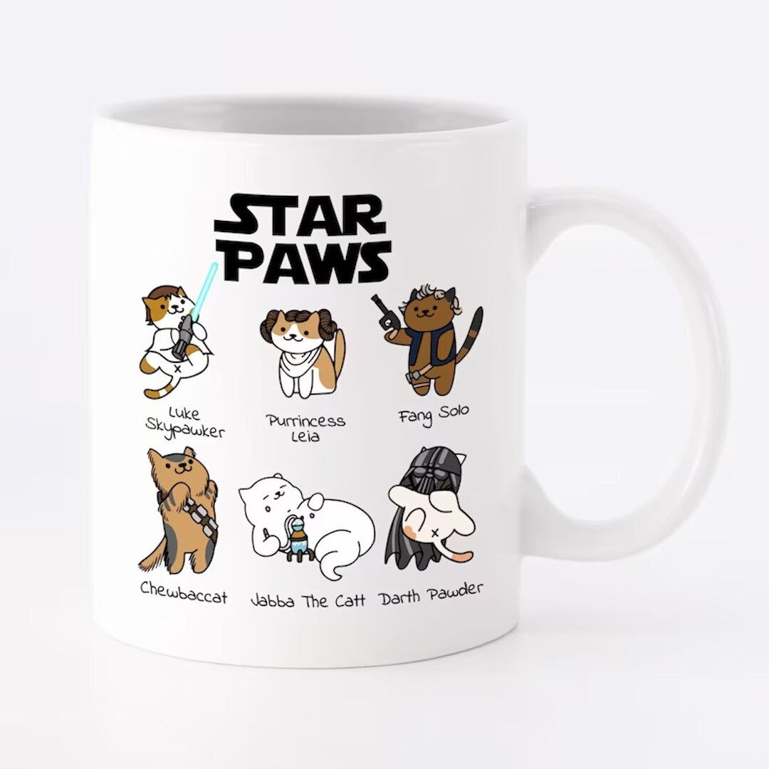 Star Paws Star Wars Fan Cat Animal Lover Novelty Funny Anniversary ...