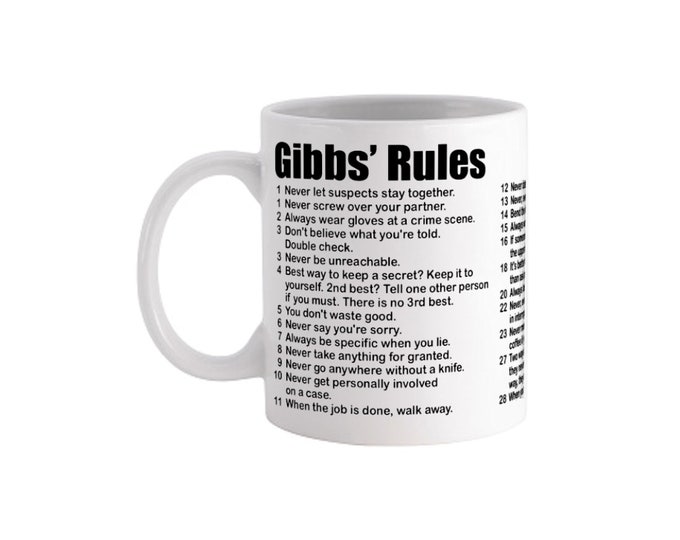 NCIS 2020 Gibbs' Rules Mouse Pad - Etsy Australia
