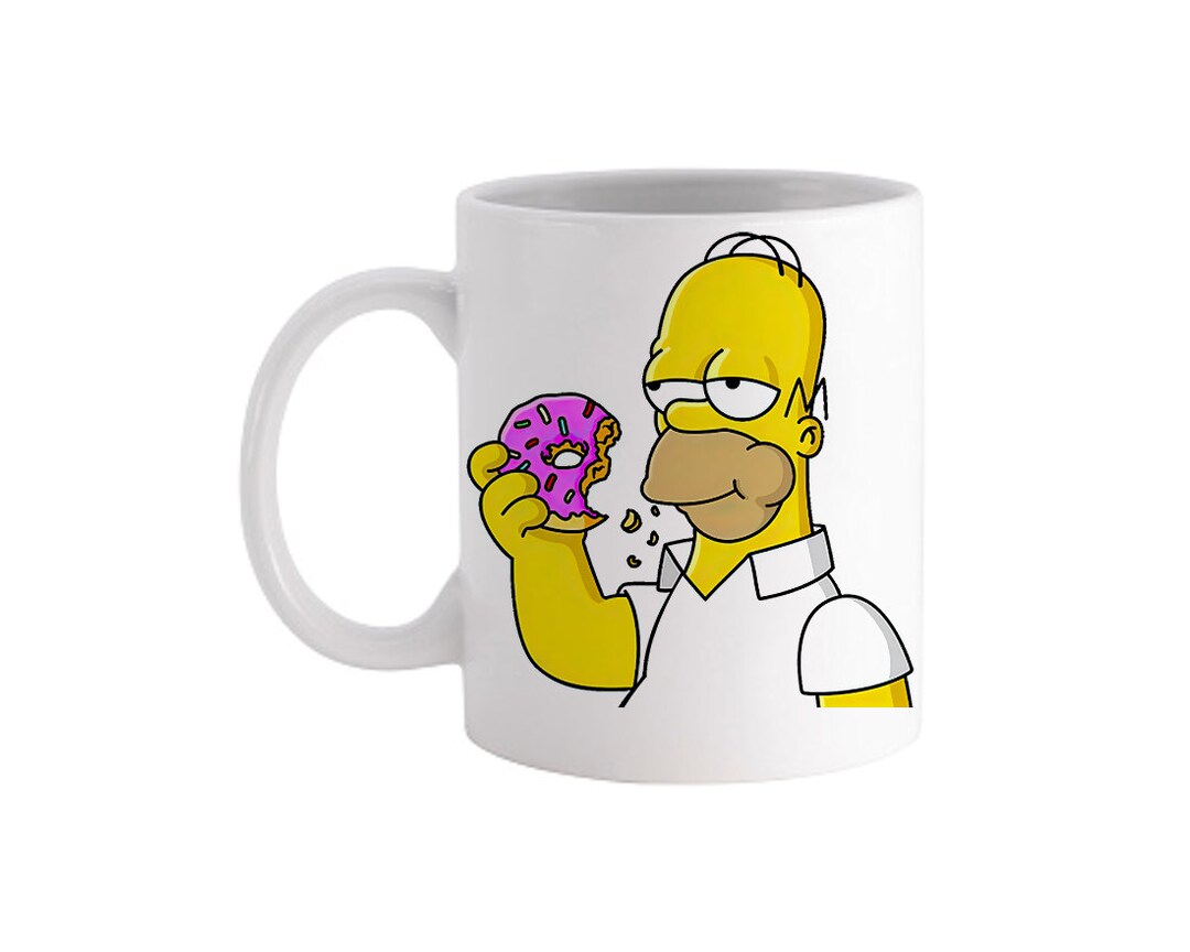 Homer Eating Donut Tasty the Simpsons Comedy TV Show Novelty Cute Funny ...