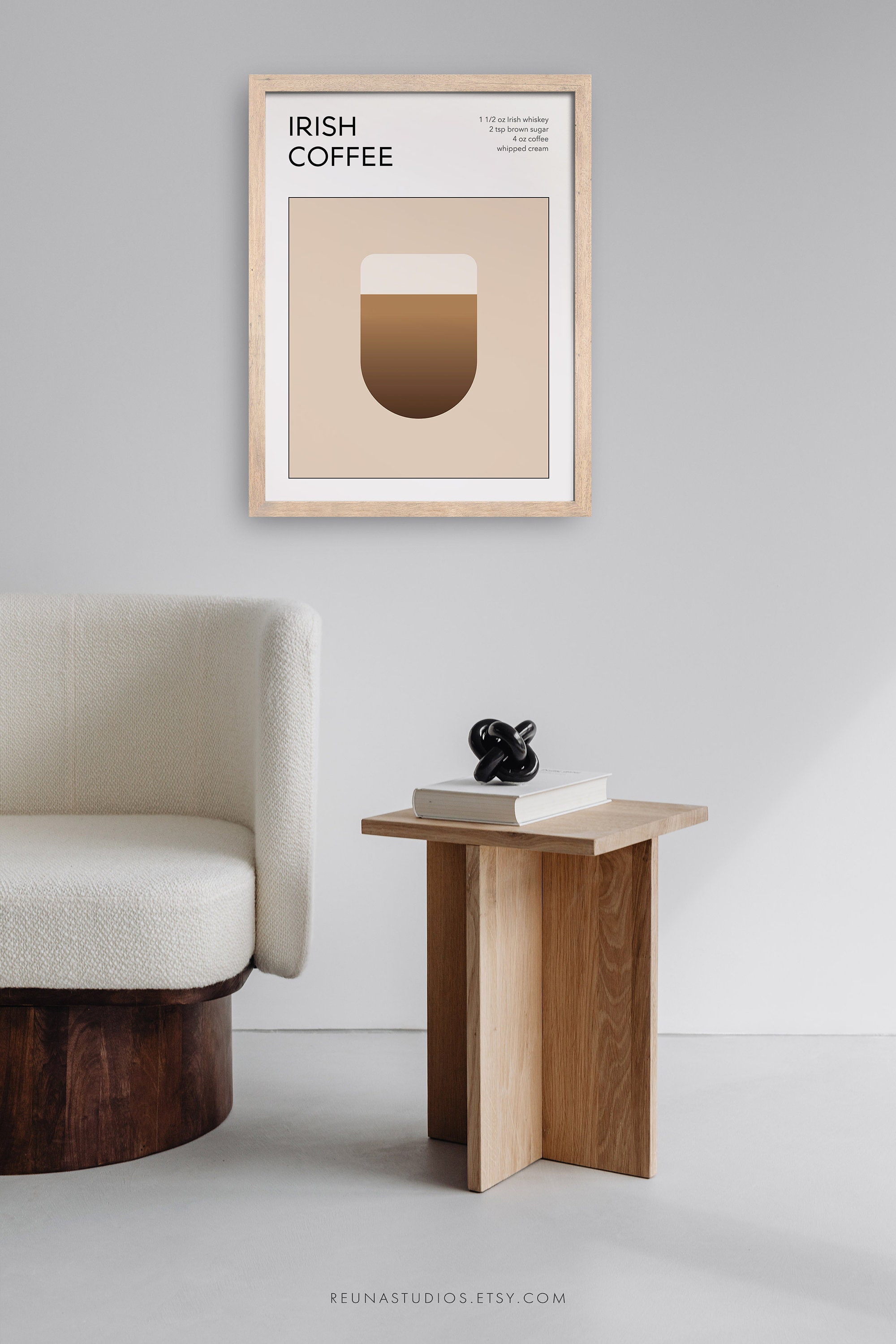 Irish Coffee Print With Recipe Classic Cocktails - Etsy