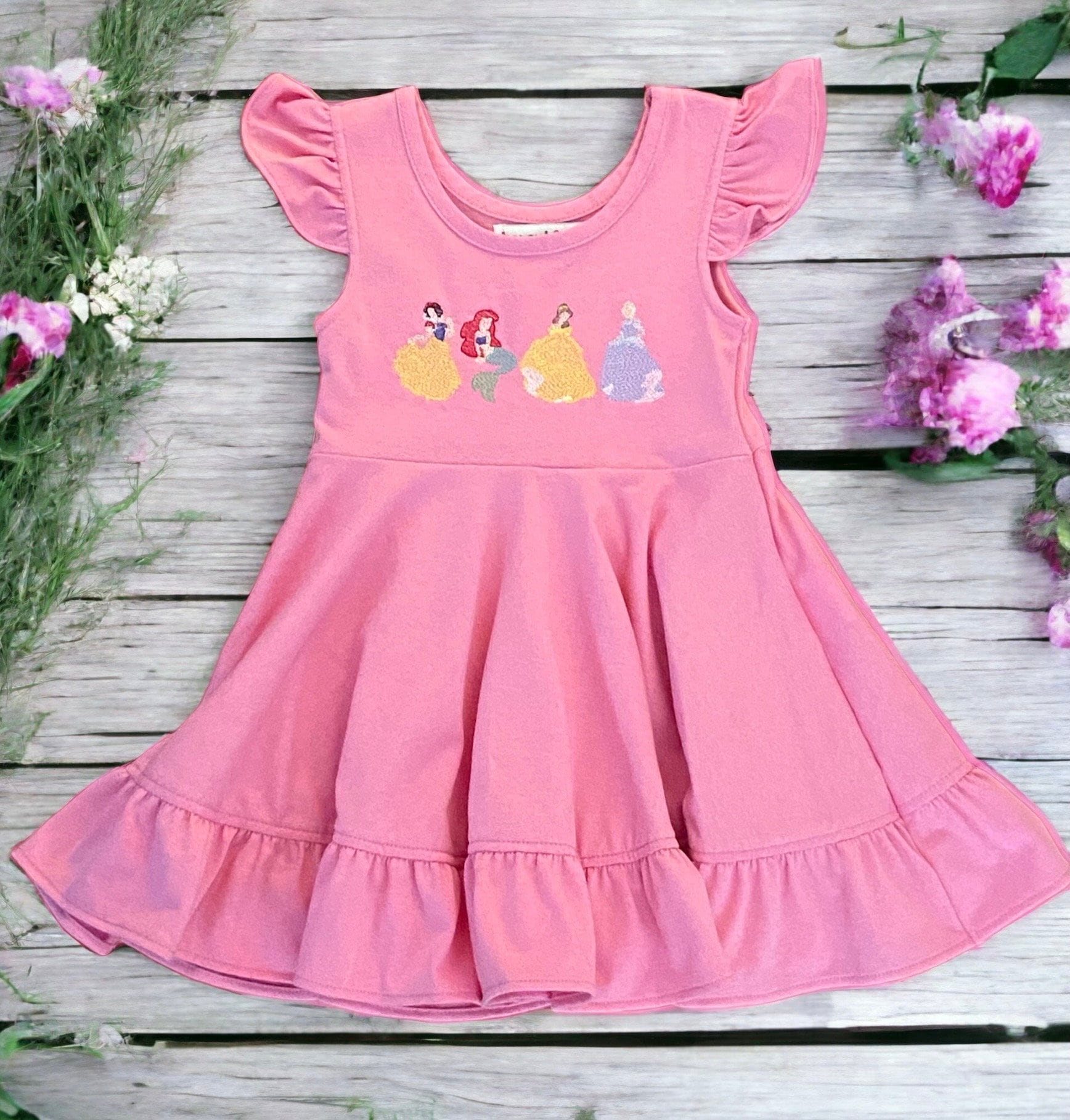 Embroidered Princess Twirl Dress - Etsy