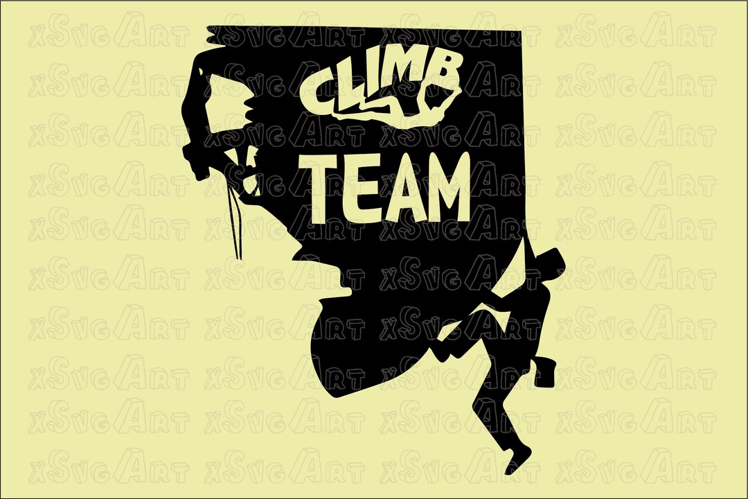 Climb Team SVG, Rock Climbing Design (digital Download) - Etsy