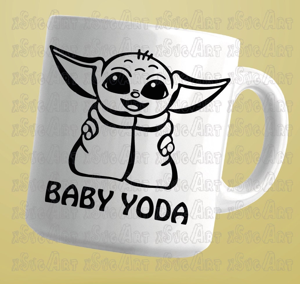 Baby Yoda Svg, Star Wars Svg, Darth Vader Svg, Mandalorian Svg, Yoda ...