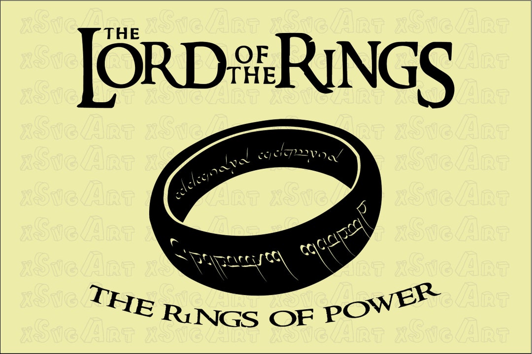 The Rings of Power Svg File, LOR Svg Digital Instant Download, Rings of ...