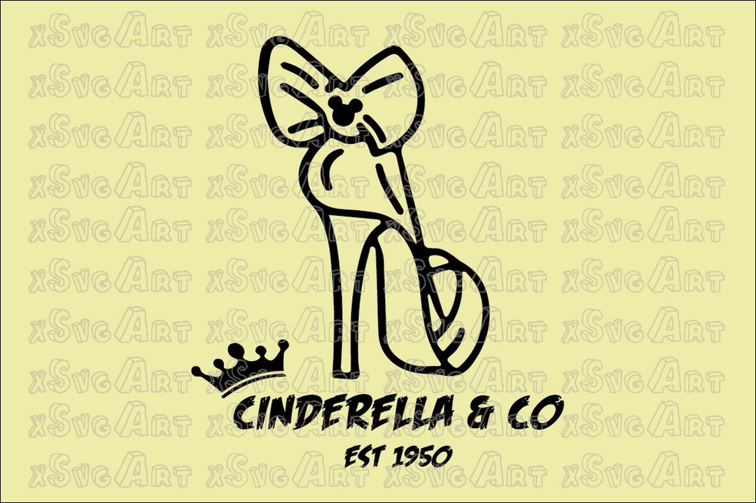 Cinderella Shoe Svg, Cinderella & Co, Princess Svg, Cinderella Tiara ...