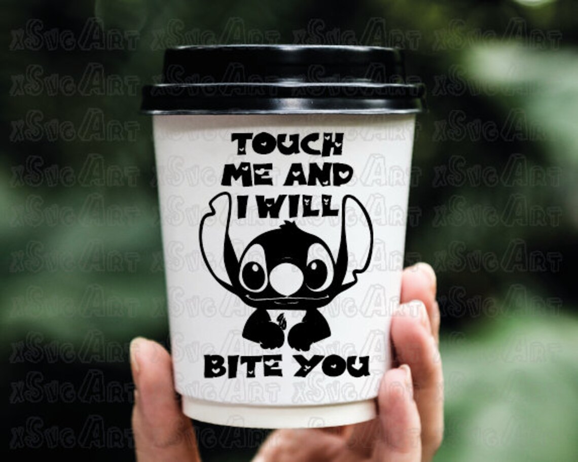 Touch Me and I Will Bite You Stitch Svg, Stitch Digital Svg Cricut File ...
