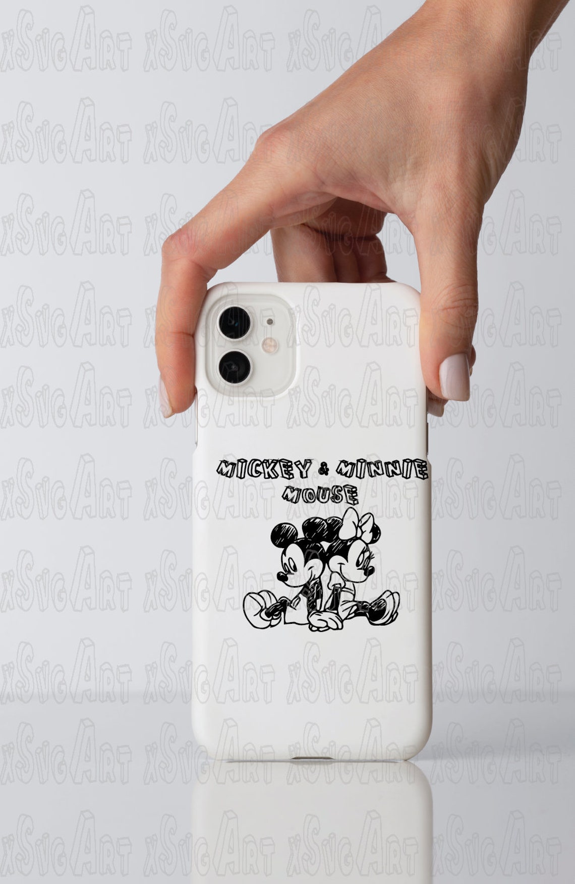 Mickey and Minnie Mouse Pärchen SVG Datei, Mickey Minnie Mouse ...