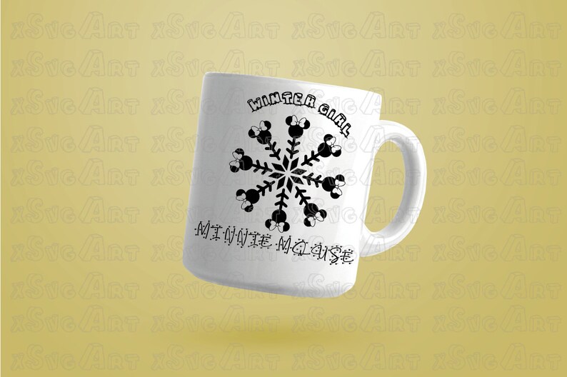 Minnie Mouse Heads SVG File Snowflake Mouse Svg for Cricut - Etsy