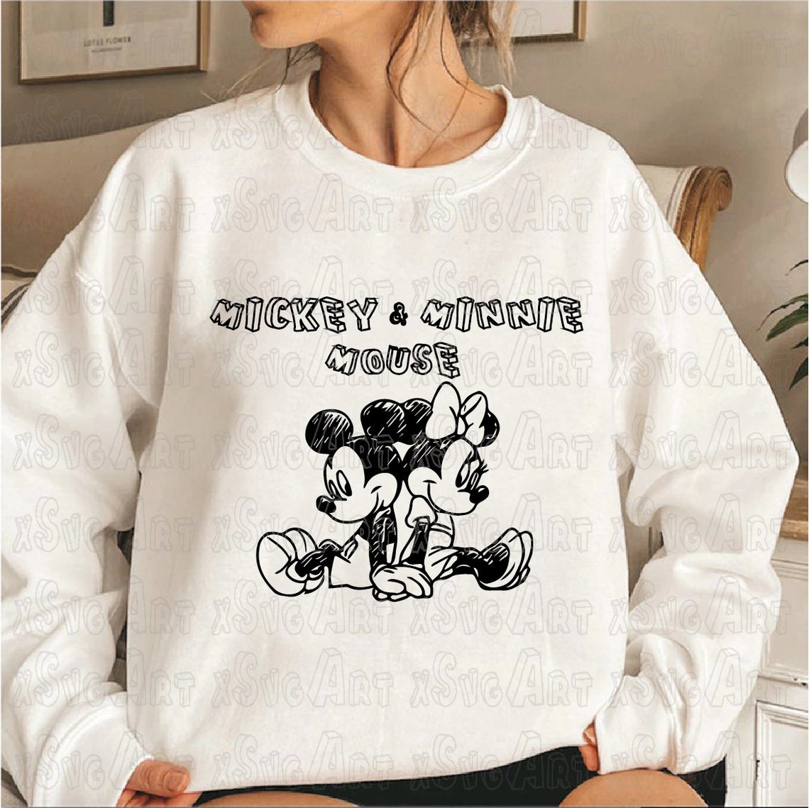 Mickey and Minnie Mouse Pärchen SVG Datei, Mickey Minnie Mouse ...