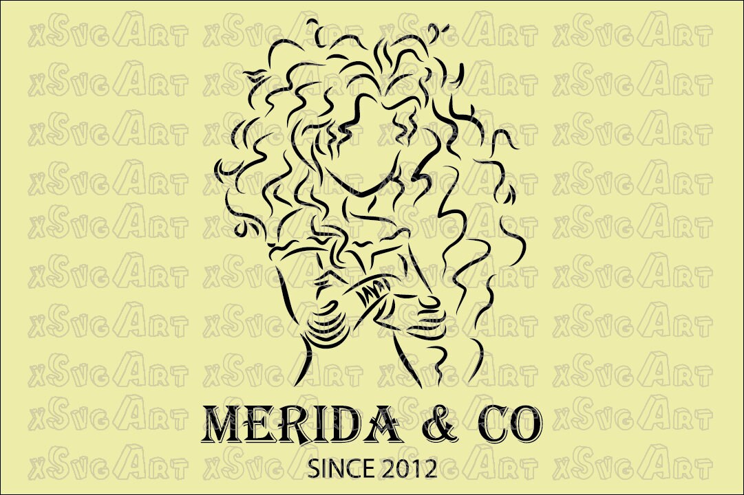 Meride Svg, Princess Merida Svg, Tshirt Design, Shirt Digital Iron on ...