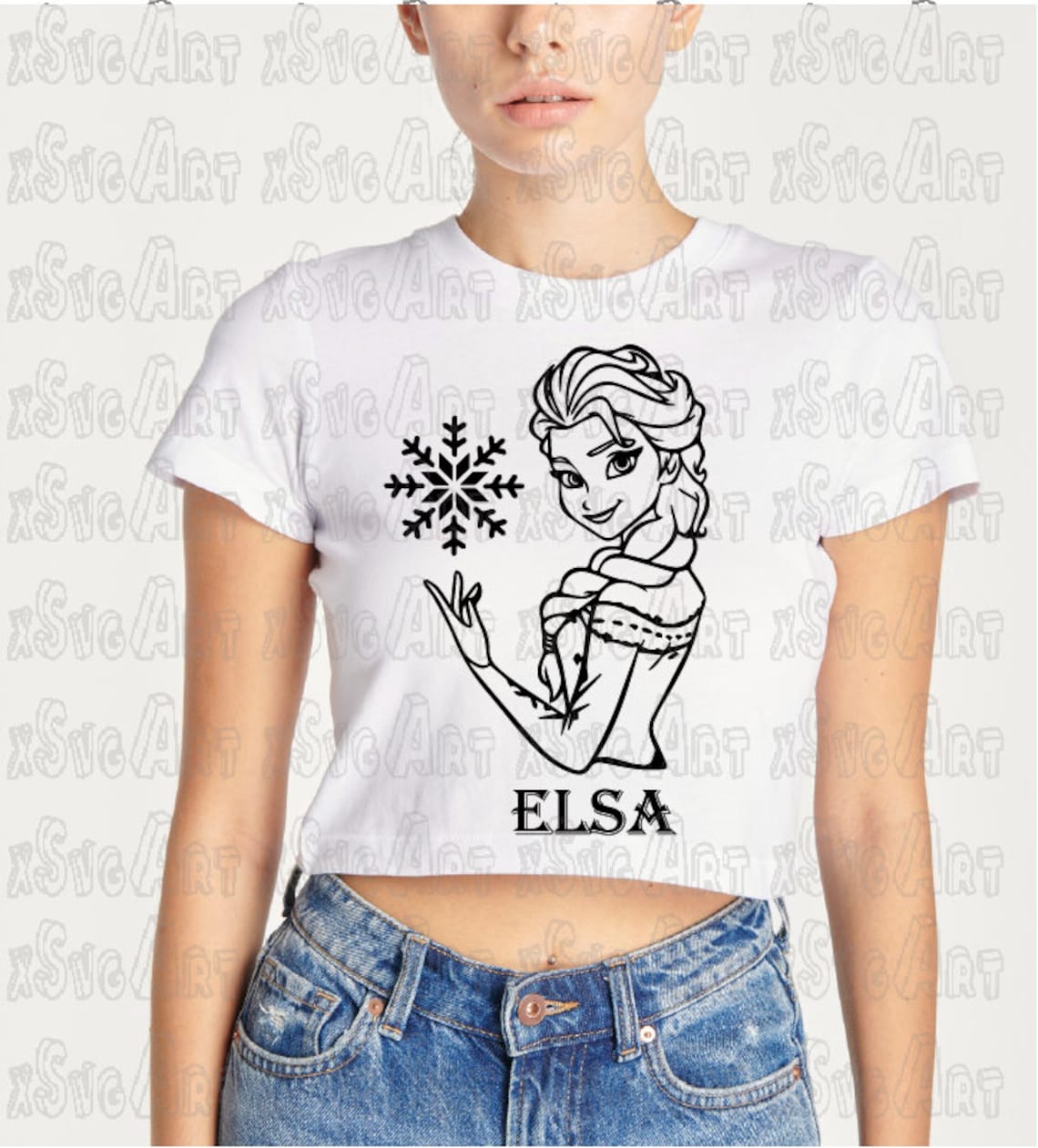 Elsa Frozen Svg, Elsa Snowflake Digital File, Elsa Silhouette Cut Files ...