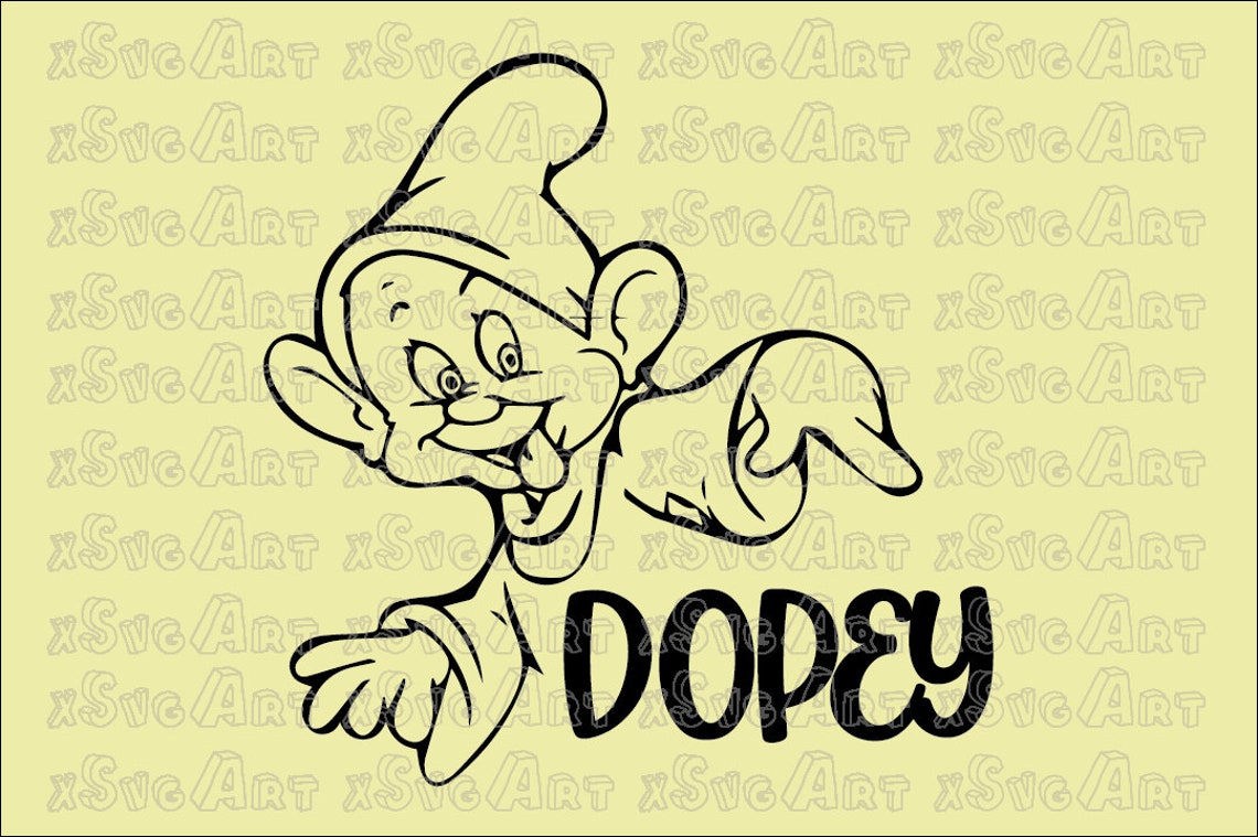 Snow White Svg, Dopey Svg, Snow White and Seven Dwarfs Svg, Seven ...
