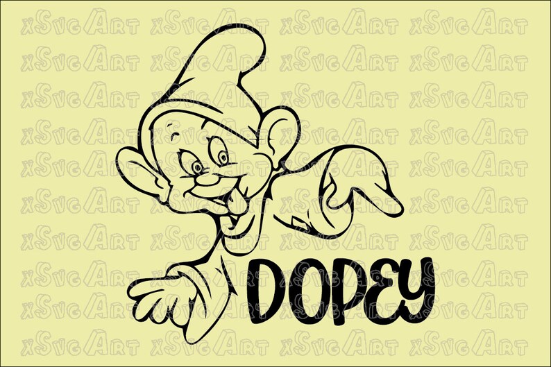 Snow White Svg, Dopey Svg, Snow White and Seven Dwarfs Svg, Seven ...