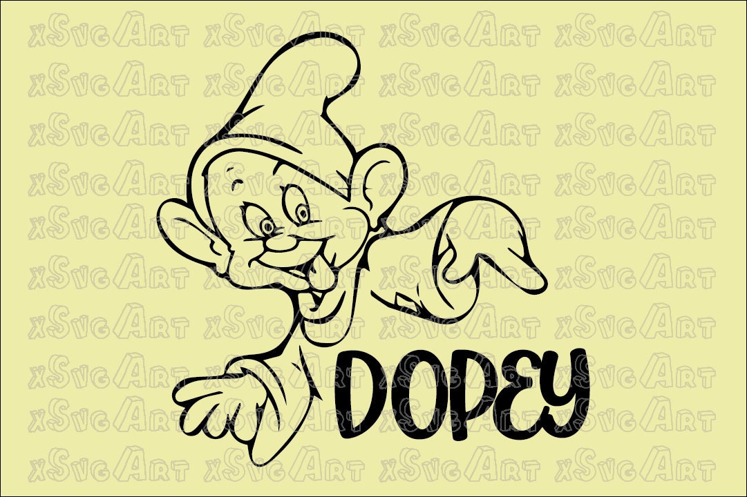 Snow White Svg, Dopey Svg, Snow White and Seven Dwarfs Svg, Seven ...