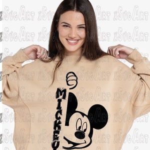 Sideways Mickey Svg File, Mickey Mouse Digital File, Mickey Svg Instant ...