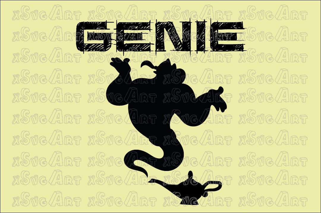 Aladdin Genie SVG, Magic Lamp Cut File (digital Download) - Etsy