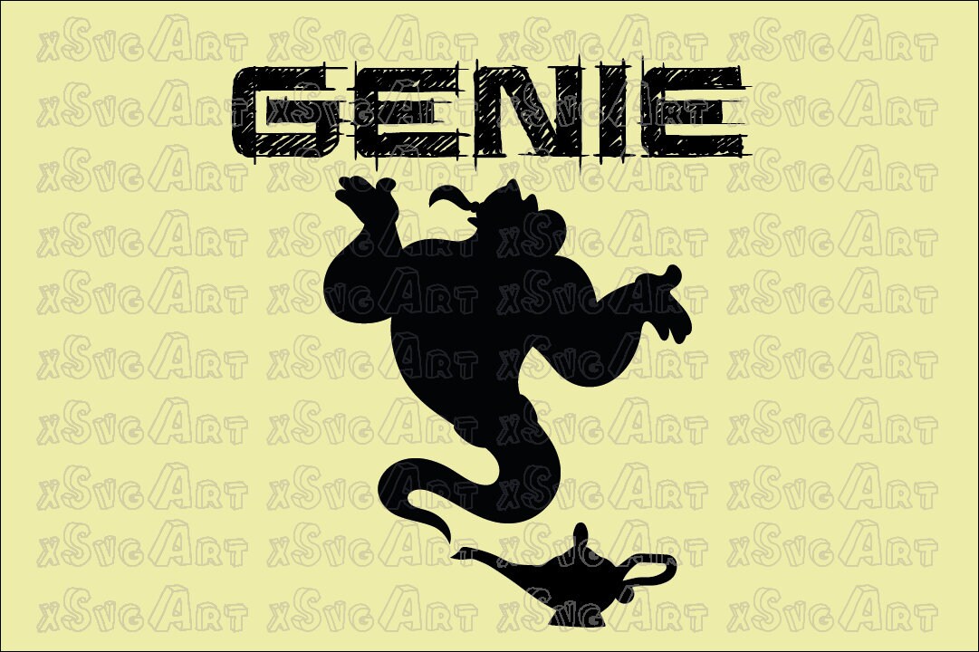 Best Wishes Svg, Aladdin Svg, Aladdin's Genie Svg, Aladdin's Magical ...
