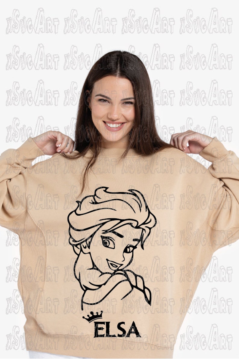 Elsa Svg, Frozen Elsa Digital File, Elsa Silhouette Cut Files, Frozen ...