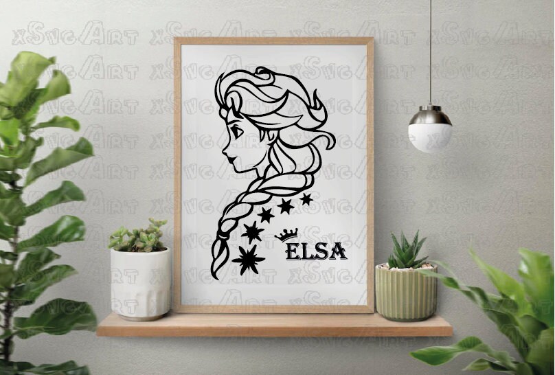 Elsa Svg Frozen Elsa Digital File Elsa Silhouette Cut Files - Etsy ...