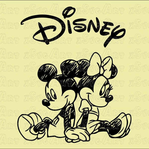 Sitting Mickey Mouse - Etsy