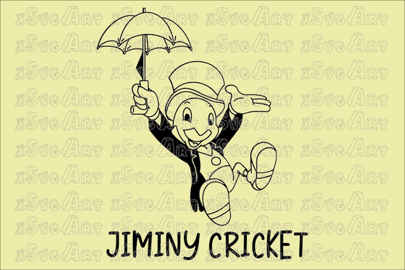 Jiminy Cricket Svg, Pinocchio Svg, Pinocchio Jiminy, Umbrella Bug Svg ...