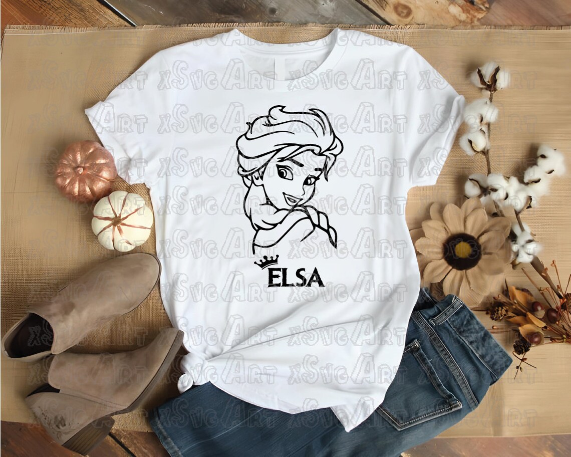 Elsa Svg, Frozen Elsa Digital File, Elsa Silhouette Cut Files, Frozen ...