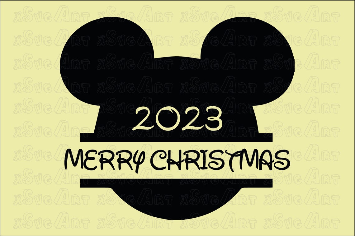 Mickey Ear 2023 Svg, Mickey 2023 Silhouettes Digital Download, SVG, PNG ...