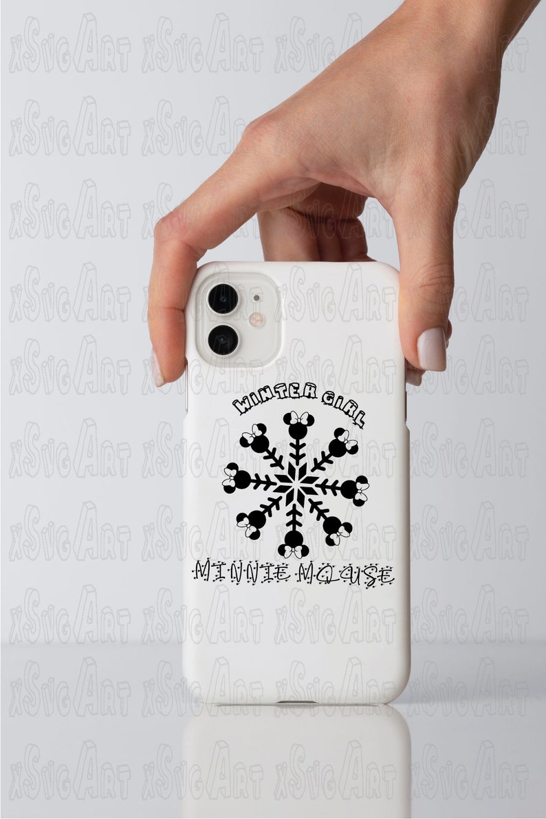 Minnie Mouse Heads SVG File Snowflake Mouse Svg for Cricut - Etsy