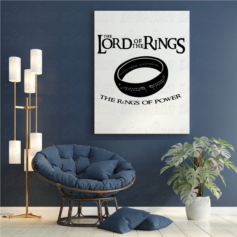The Rings of Power Svg File, LOR Svg Digital Instant Download, Rings of ...