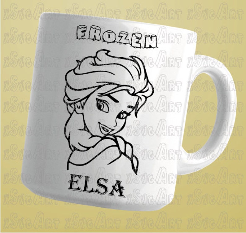 Frozen Elsa Svg, Elsa Digital Printable File, Elsa Silhouette Cut Files ...