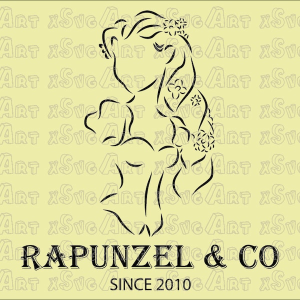 Rapunzel Svg - Etsy