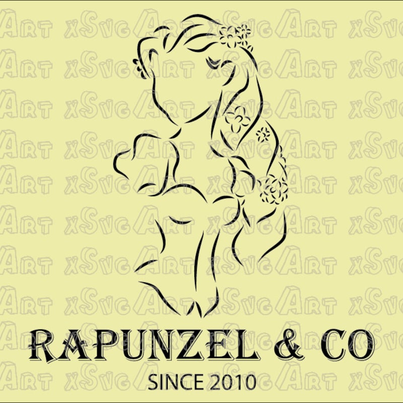 Rapunzel Silhouette - Etsy