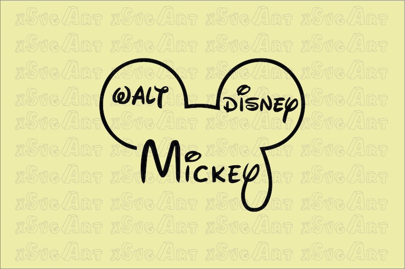 Mickey Mouse Ears Svg File, Mickey Head Svg Cricut, Svg Files for ...
