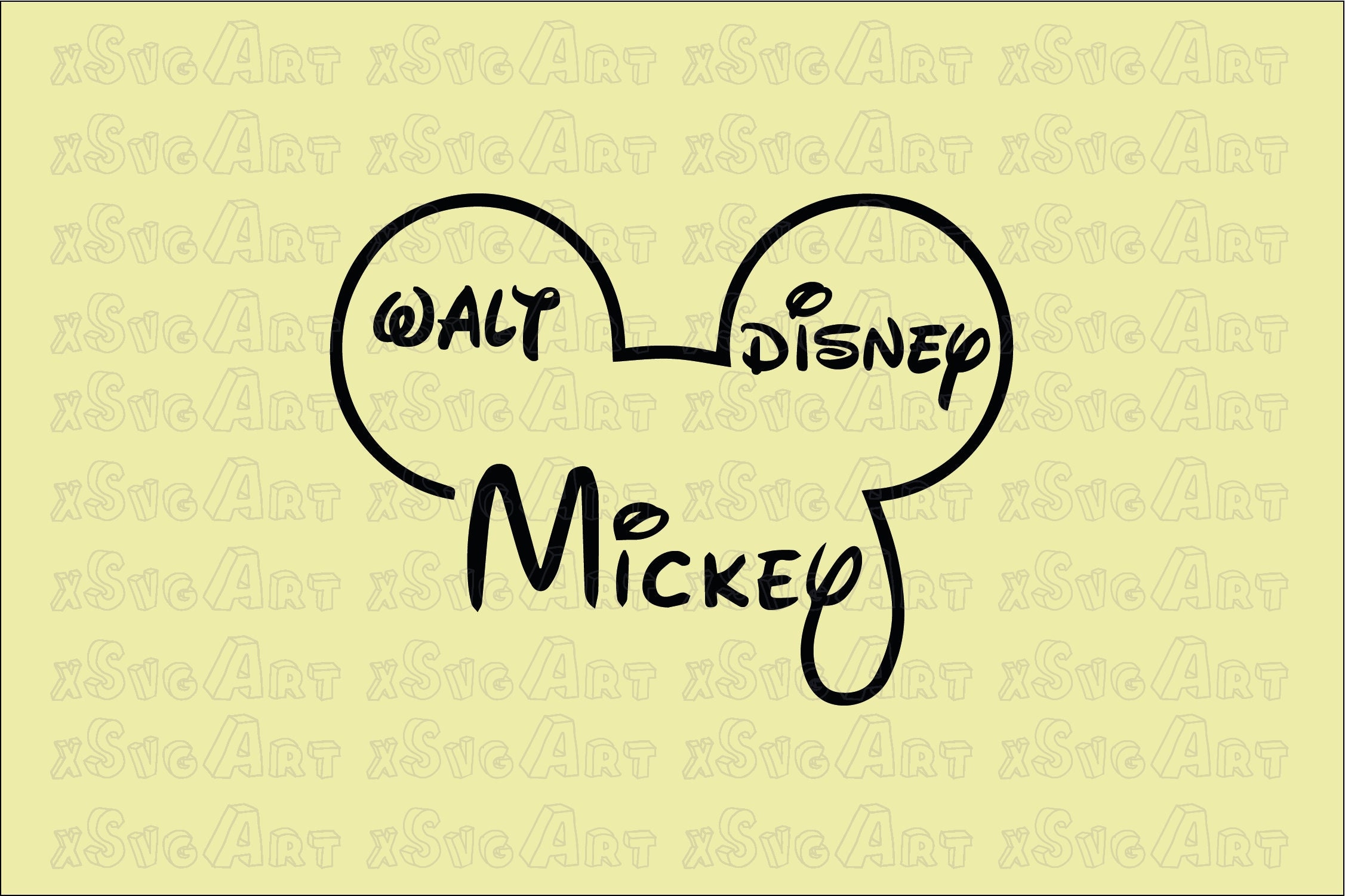 Mickey Mouse Ears Svg File, Mickey Head Svg Cricut, Svg Files for ...
