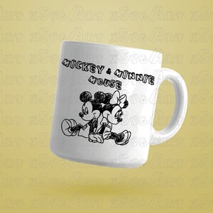 Mickey and Minnie Mouse Pärchen SVG Datei, Mickey Minnie Mouse ...