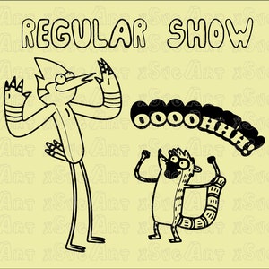 Regular Show SVG File, Regular Show Sticker Svg Files, Cartoon ...