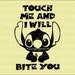 Touch Me and I Will Bite You Stitch Svg, Stitch Digital Svg Cricut File ...