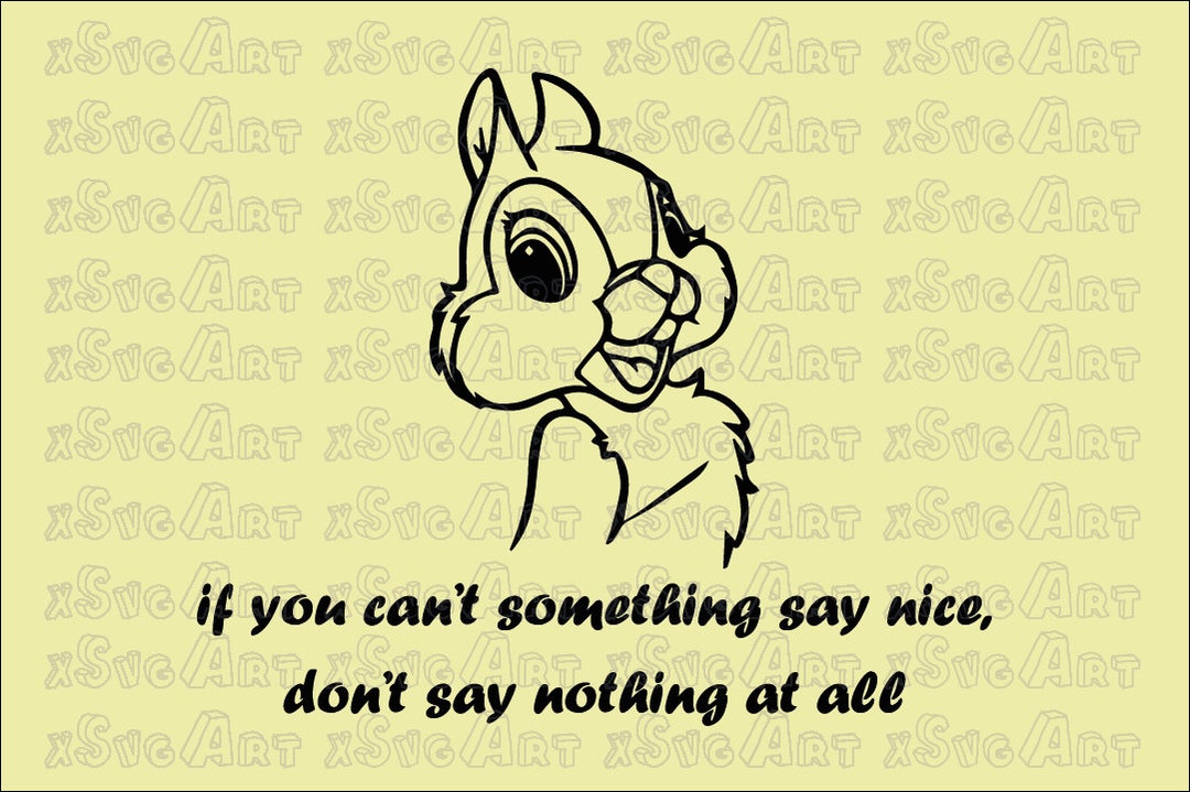 Thumper Svg, Bambi Svg, Bunny Svg, Rabbit Svg, Bunny Thumper Svg, Bambi ...