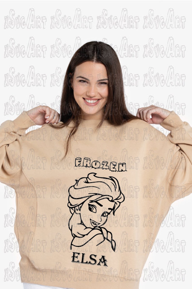 Frozen Elsa Svg, Elsa Digital Printable File, Elsa Silhouette Cut Files ...