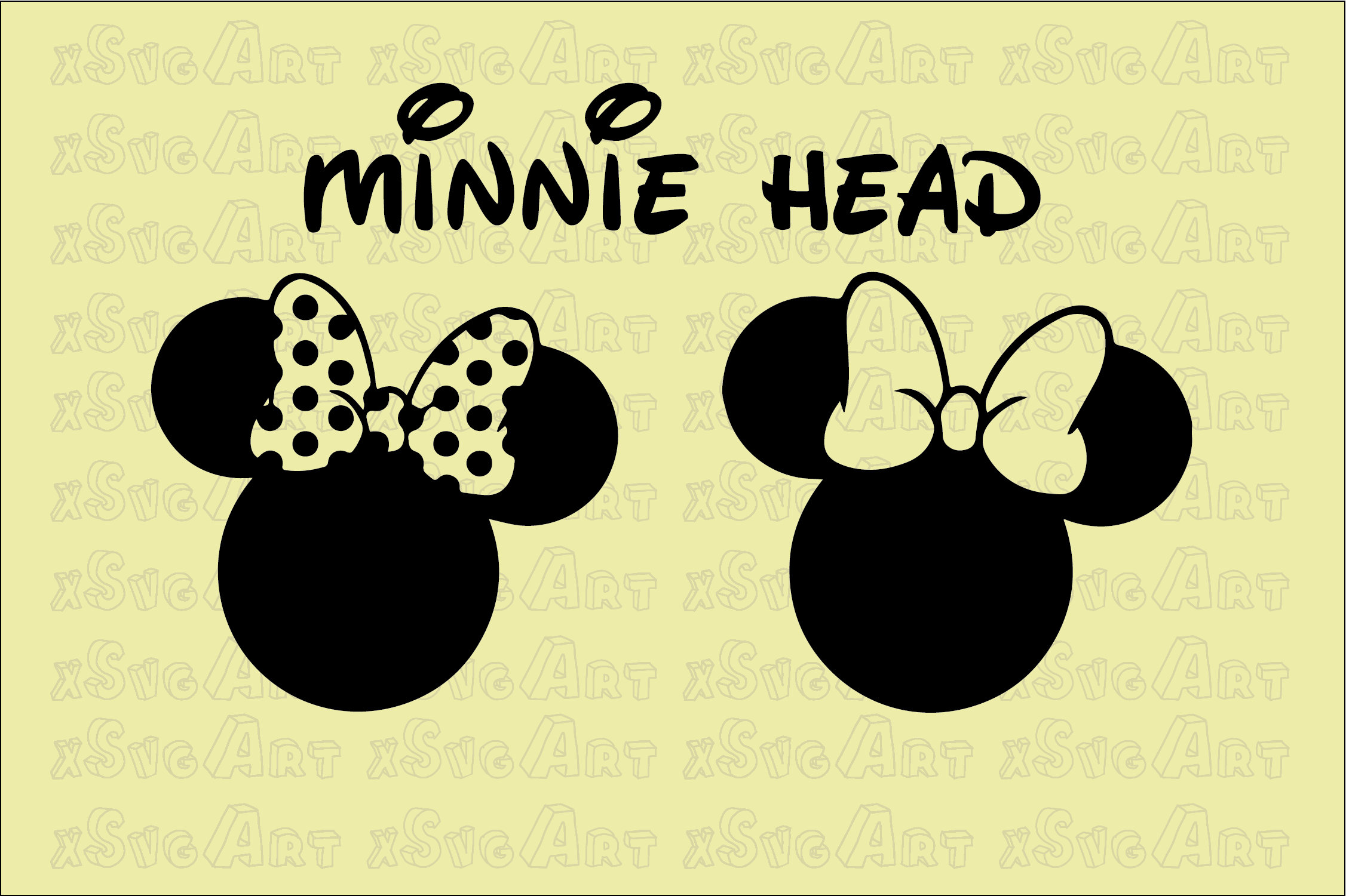Minnie Mouse Head Vector