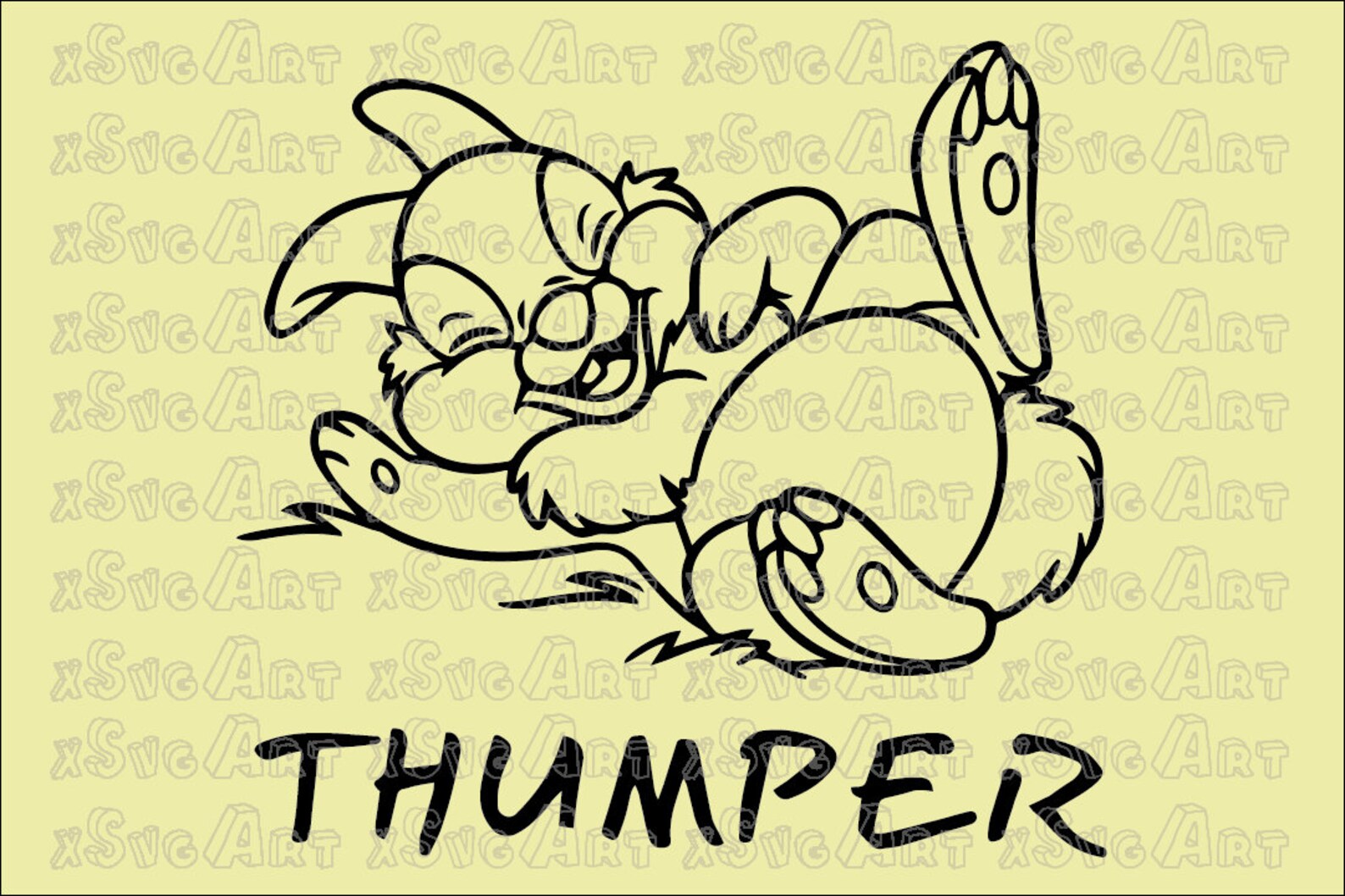 Thumper Svg, Bambi Svg, Bunny Svg, Rabbit Svg, Bunny Thumper Svg, Bambi ...