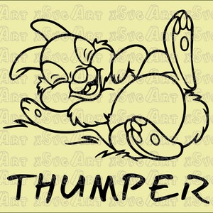Thumper Svg, Bambi Svg, Bunny Svg, Rabbit Svg, Bunny Thumper Svg, Bambi ...