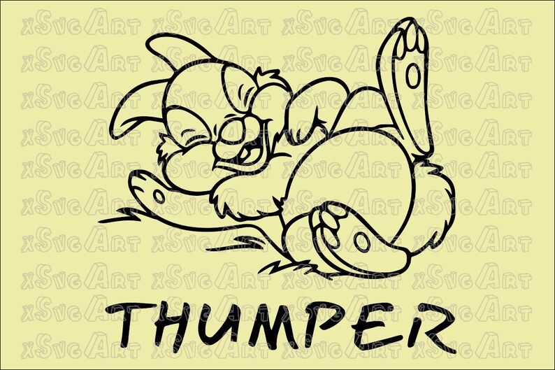 Thumper Bunny Svg, Bambi Rabbit Cut File (digital Download) - Etsy