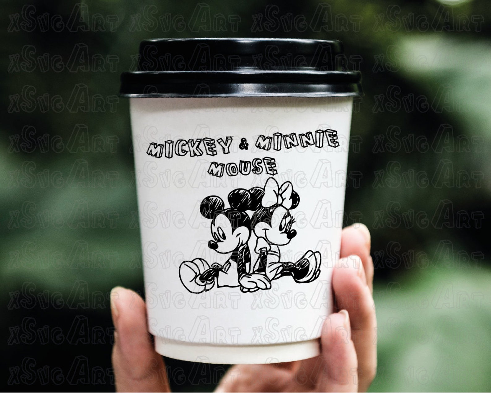 Mickey and Minnie Mouse Pärchen SVG Datei, Mickey Minnie Mouse ...