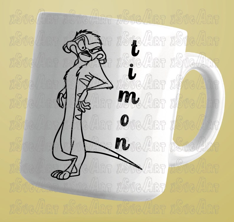 Timon Svg Lion King Svg Timon Lion King Svg Simba Svg - Etsy
