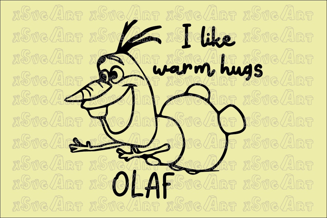Olaf 'warm Hugs' SVG, Frozen Cut File (digital Download) - Etsy Canada