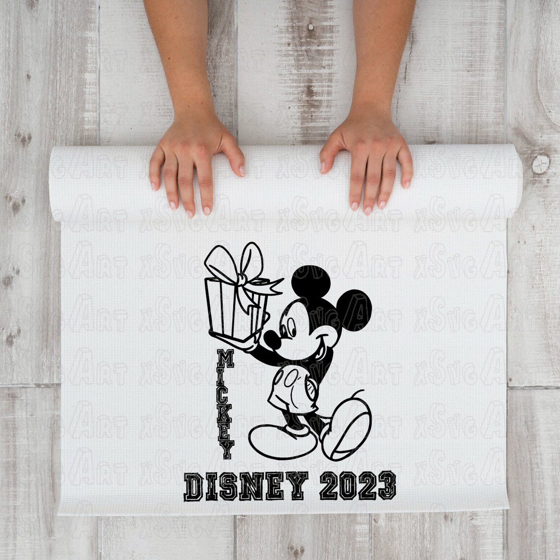 Mickey Gift Box 2023 Svgmickey 2023 Silhouettes Digital - Etsy