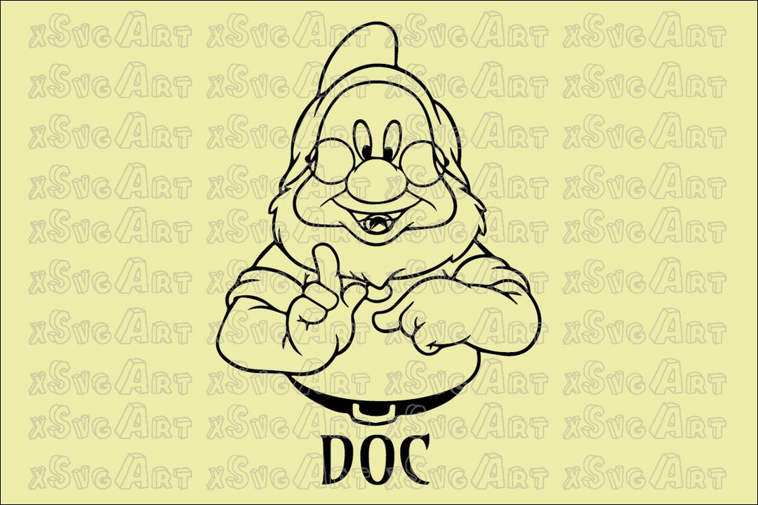 Snow White Svg, Doc Svg, Snow White and Seven Dwarfs Svg, Seven Dwarfs ...