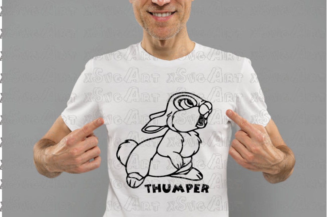 Thumper Svg, Bambi Svg, Bunny Svg, Rabbit Png, Bunny Thumper Svg, Bambi ...
