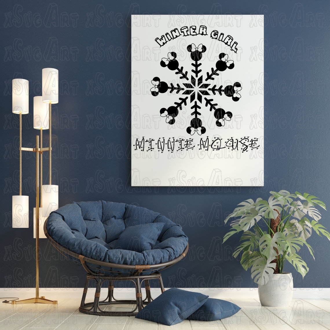 Minnie Mouse Heads SVG File Snowflake Mouse Svg for Cricut - Etsy